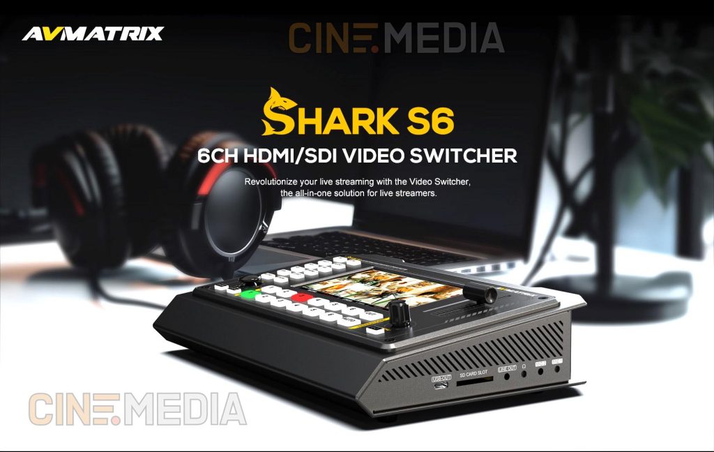 6CH All in one Video Mixer SHARK S6 – Cine Media Productions (PVT) LTD