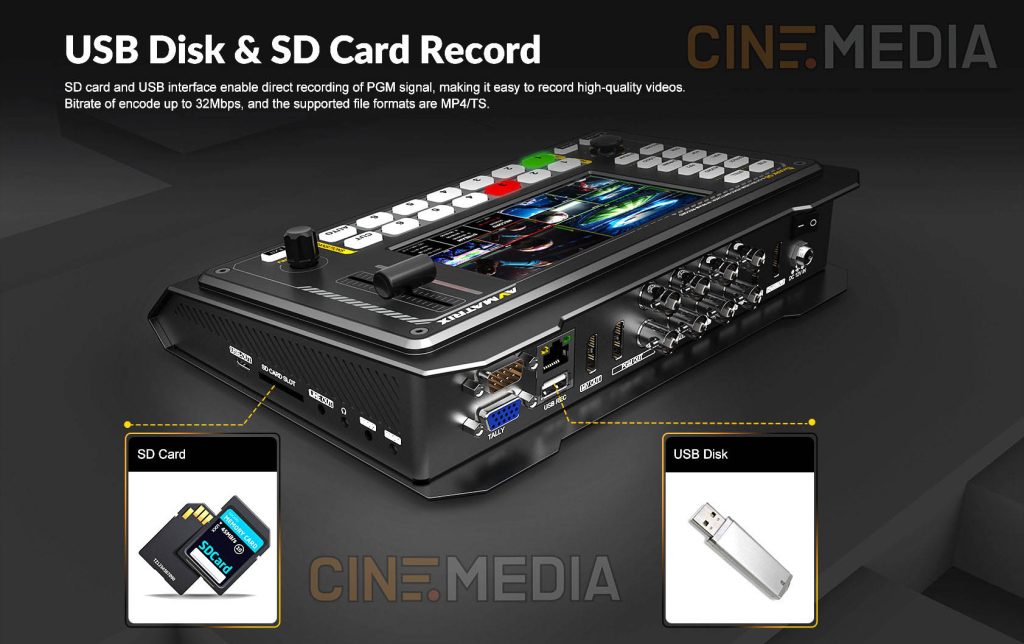 6CH All in one Video Mixer SHARK S6 – Cine Media Productions (PVT) LTD