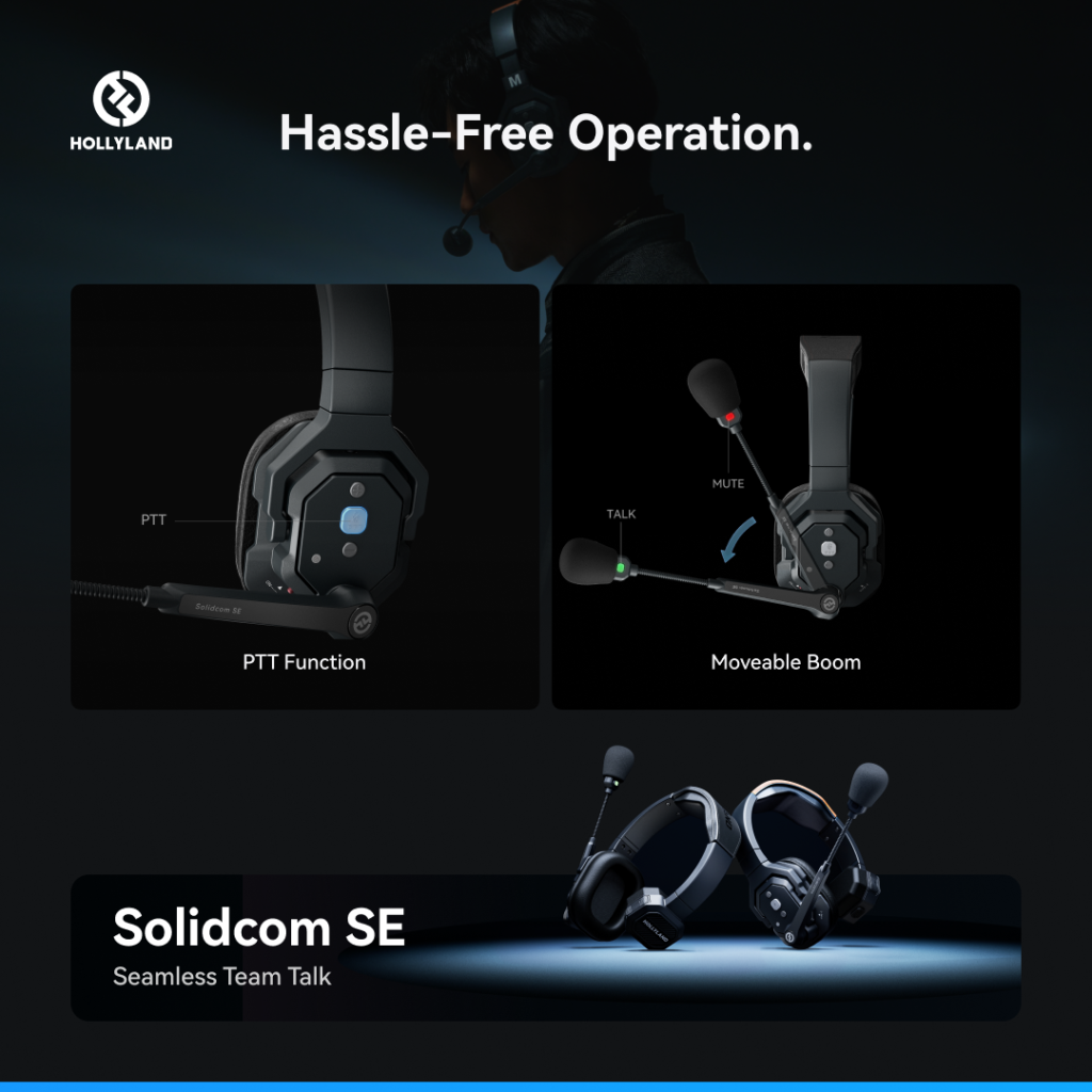 00 Hollyland Solidcom SE Wireless Headset Intercom System 6 Units with ...