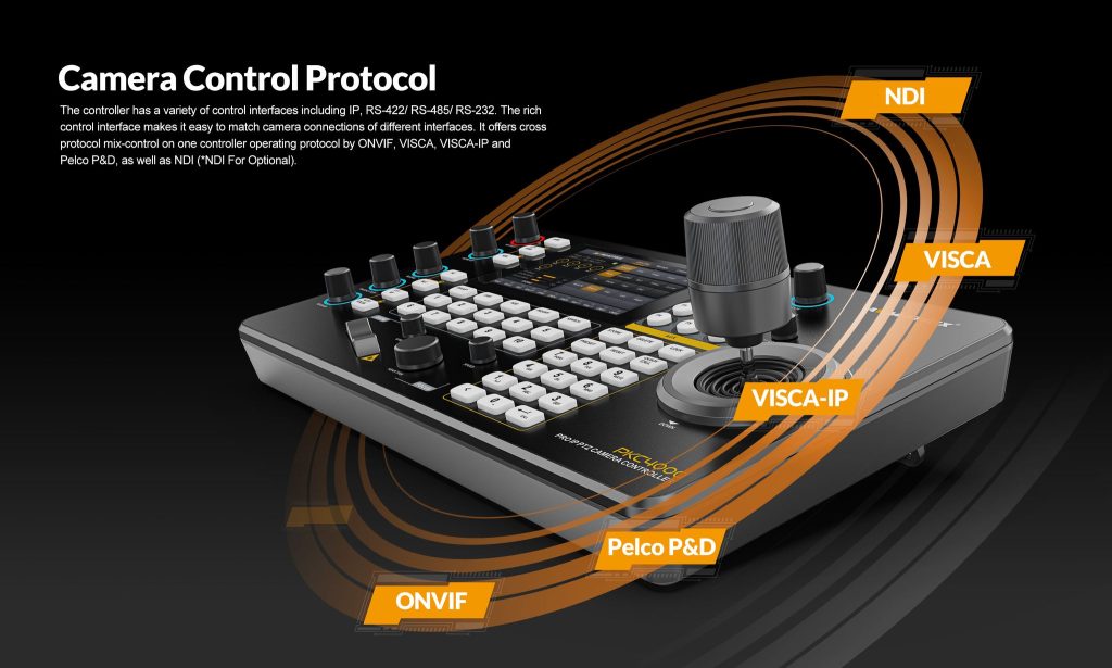 IP & SERIAL PTZ CAMERA CONTROLLER With Touch Screen – Cine Media ...
